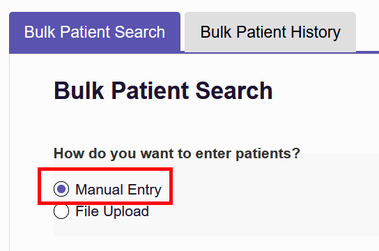 Performing & Viewing a Bulk Patient Search – PMP AWARxE Support Center