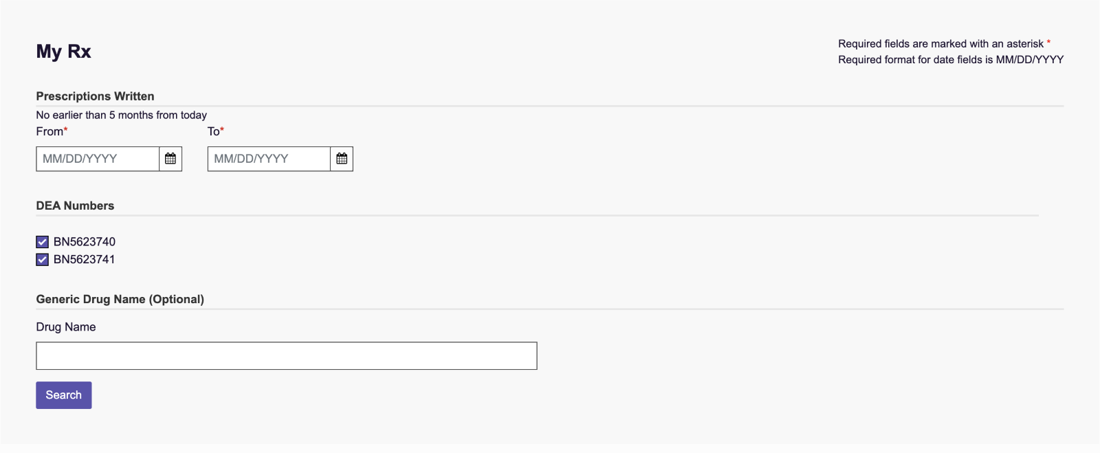 My Rx Overview – PMP AWARxE Support Center