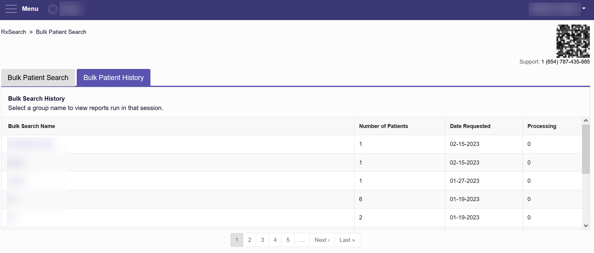 Performing & Viewing a Bulk Patient Search – PMP AWARxE Support Center