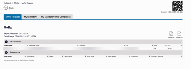My Rx Overview – PMP AWARxE Support Center